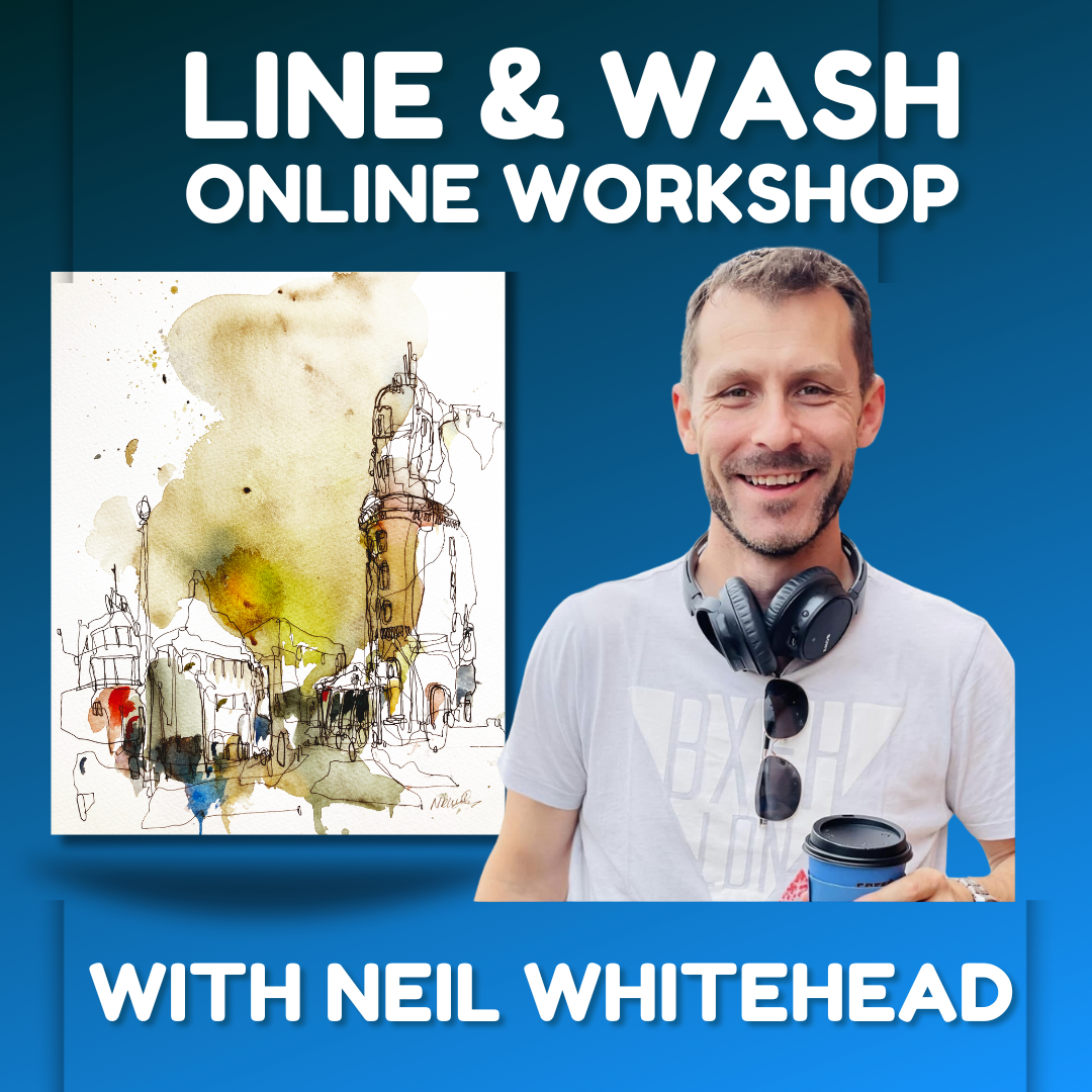 Neil Whitehead's Online Workshop Line & Wash – Studio56Boutique
